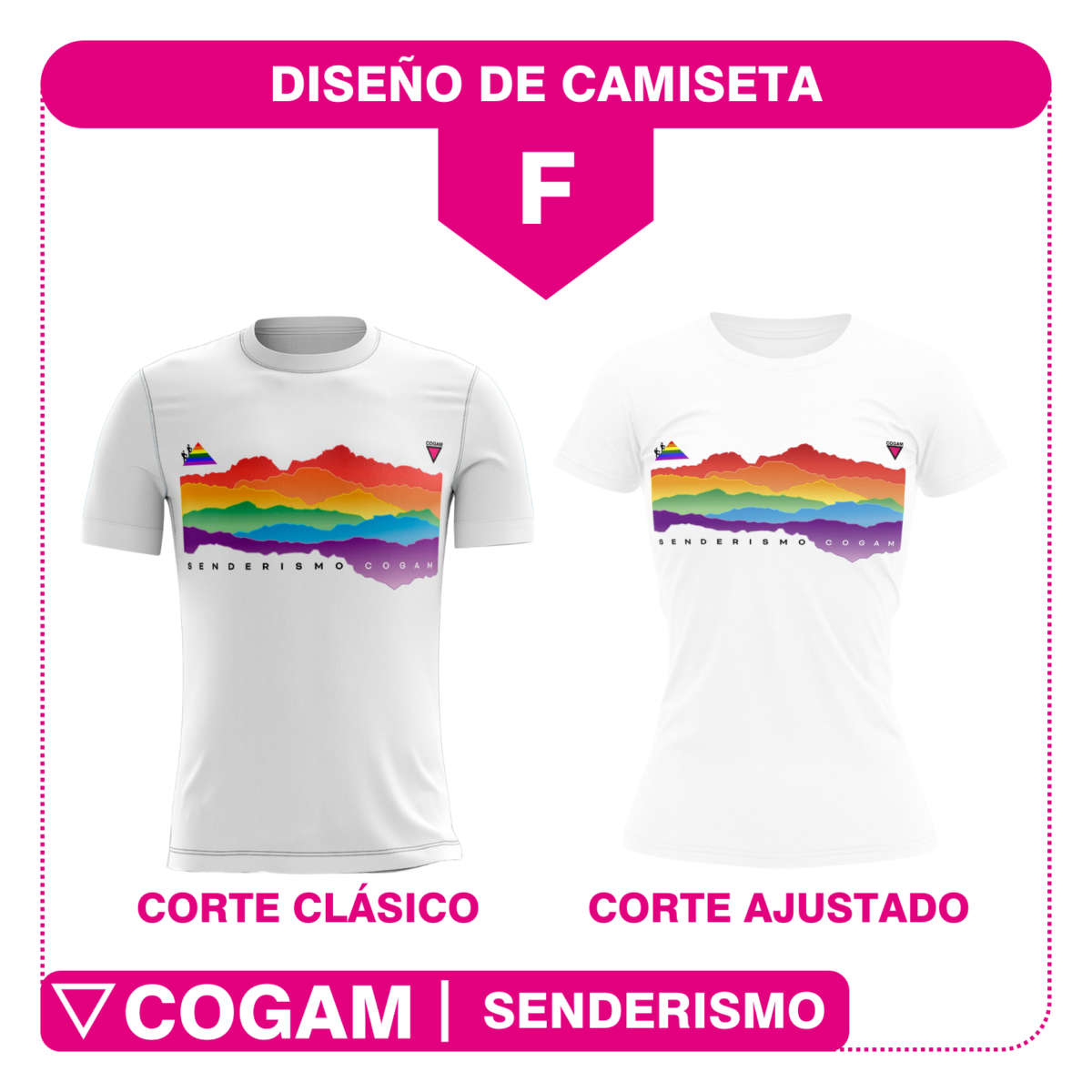 Concurso camisetas Grupo de senderismo COGAM: votación de diseños